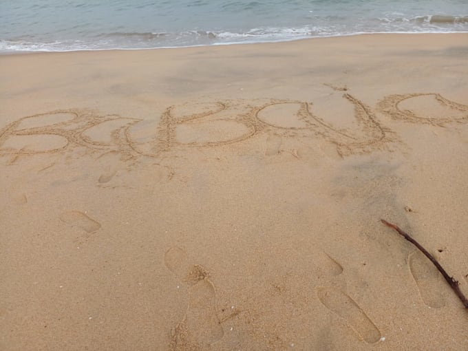 Write your name in the beach sand wishes also by Mohammedrame533 | Fiverr