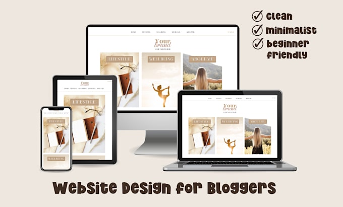 Design a clean and minimalist look for your blog website by ...