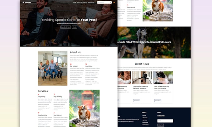 Create unique and modern website landing page by Webdesignteamve | Fiverr