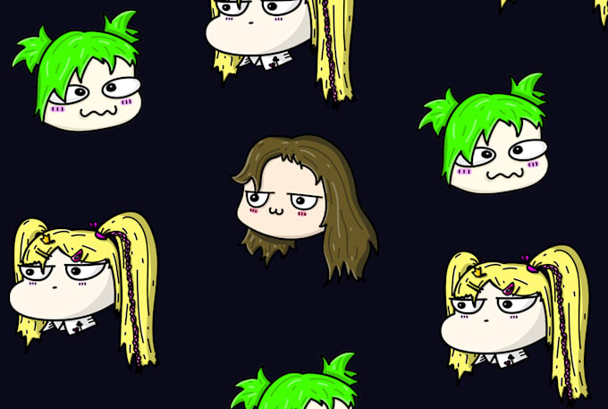 Do cute chibi like head just for you by Nanytheartist | Fiverr