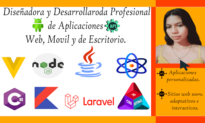 Create the application that you need, contact me and start your project ...