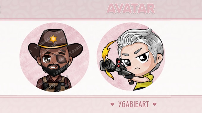 Create a cute chibi profile picture, icon, avatar by Ygabieart | Fiverr