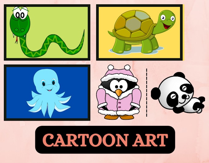 Draw cutsy cartoon animal in 24 hours by Aimanart000 | Fiverr