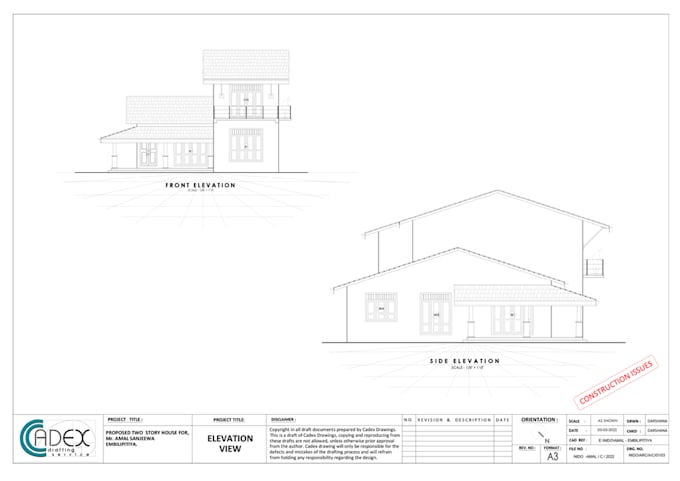 Draw the draft sketch of your design by Cadex_drawings | Fiverr