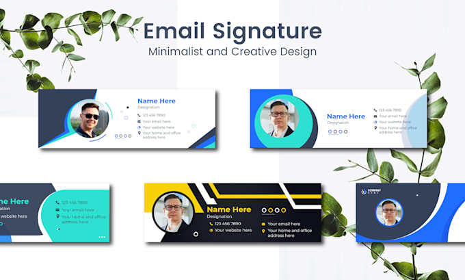 Do outstanding email signature design without html by Designmountain ...