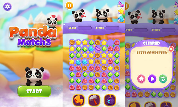Develop panda match game for android ready for publish by Montu ...