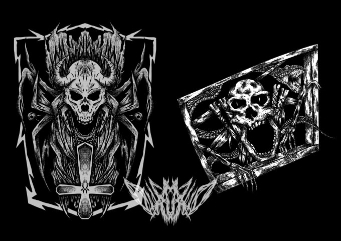 Create dark art and heavy metal illustration by Dufcadoth | Fiverr