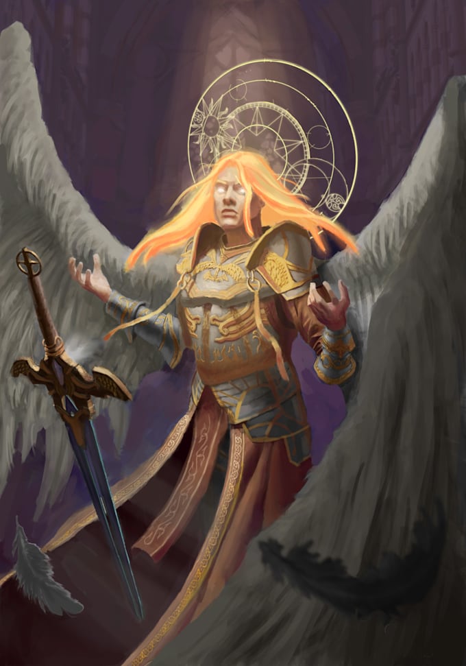 Do realistic dnd illustration or character design for you by Assis_ink ...