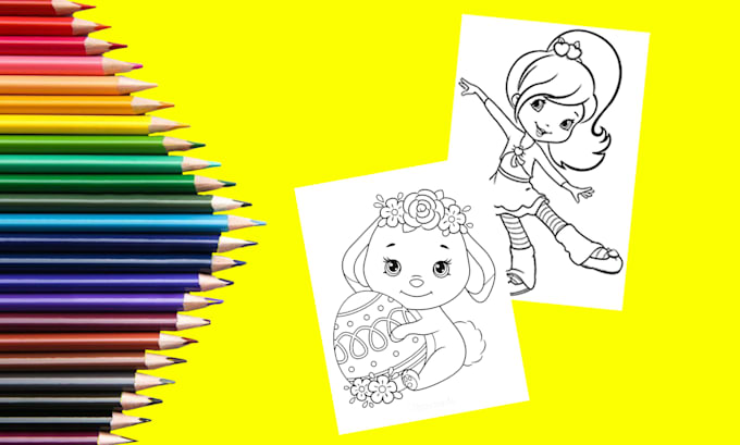 Draw coloring pages for children and adults by Creative_iram | Fiverr