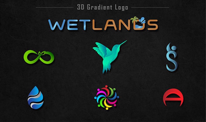 Design 3d business gradient logo by Elsa_graphics | Fiverr