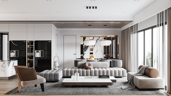 Do interior design and high end 3d rendering by Manhduynguyen05 | Fiverr