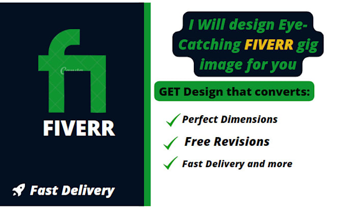 Design your eye catching clickable fiverr gig image by Fizamalik1111 ...