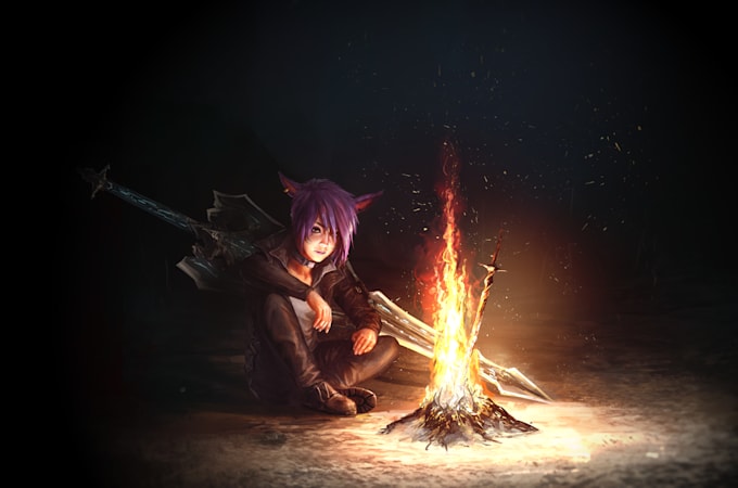 Illustrate a high resolution concept art by Elsbro | Fiverr