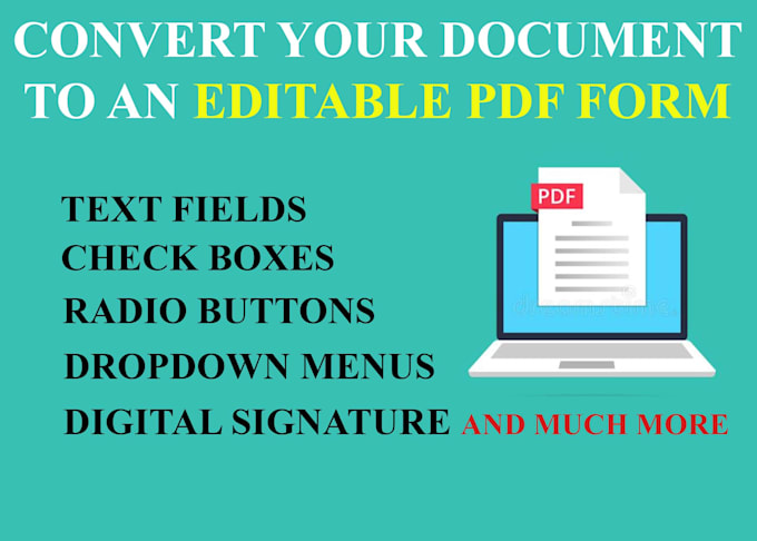 Design professional pdf fillable form by Jellobello434 | Fiverr