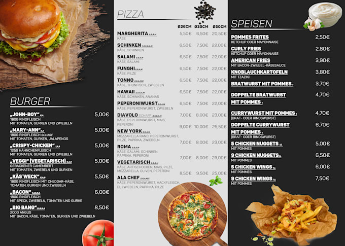 Professionell menu design for restaurants and bars by Marc_photograph ...