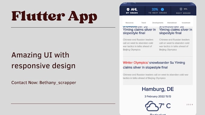 Design and develop topnotch flutter web ios and android app by Bethany ...