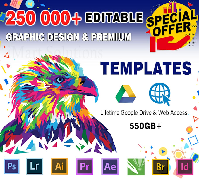 Give 500gb of editable graphic design templates by Duminda1990 | Fiverr