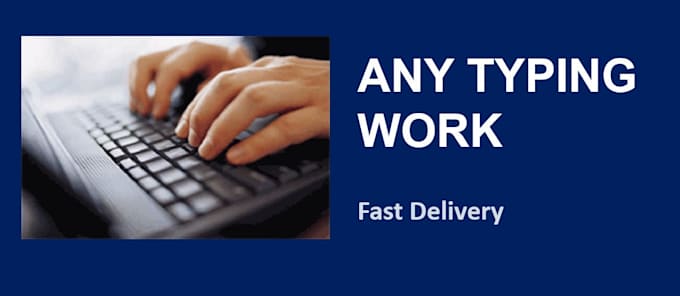 Type anything, really fast by Utterlygeneric | Fiverr