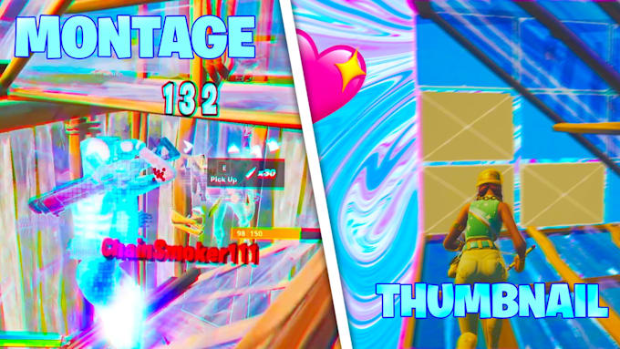 Make a fortnite montage plus thumbnail by Fr3nzyfx | Fiverr