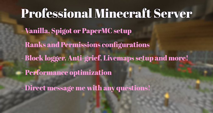 Setup a vanilla bukkit spigot or papermc minecraft server by Samgames96 ...
