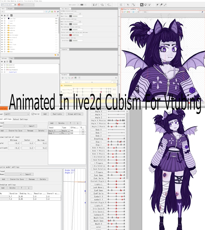 Make a high quality rig for your live2d art for tracking in vtuber ...