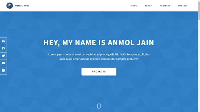 Create a landing page using html, css, javascript, php by Anmoljain16 ...