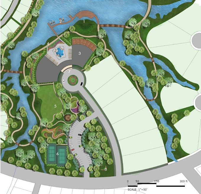 Do landscape design renderings by Maydalagunes | Fiverr