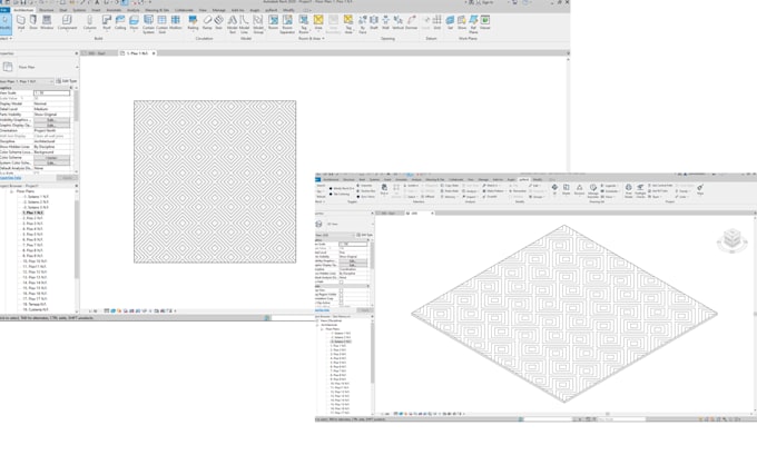 Draw the customized autocad or revit pattern you need by Camilobal | Fiverr