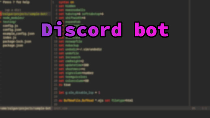 Make You A Discord Bot In Nodejs By Ralgun Fiverr