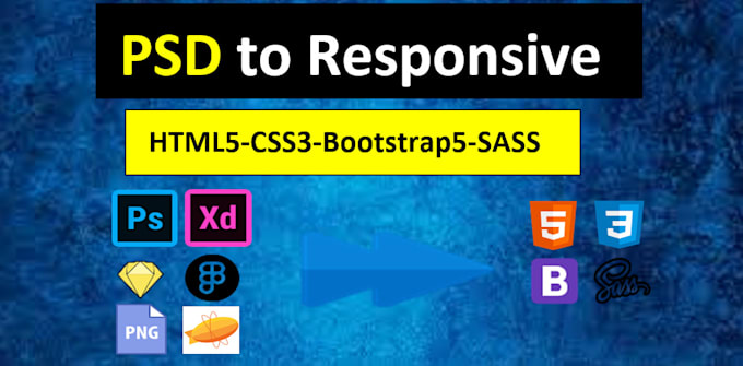 Convert figma to html sketch xd to html psd to html css responsive ...