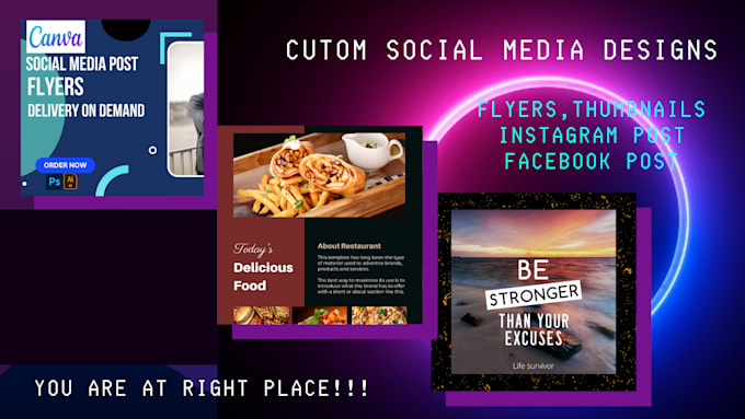 Create custom social media design using canva pro in a day in a day by ...