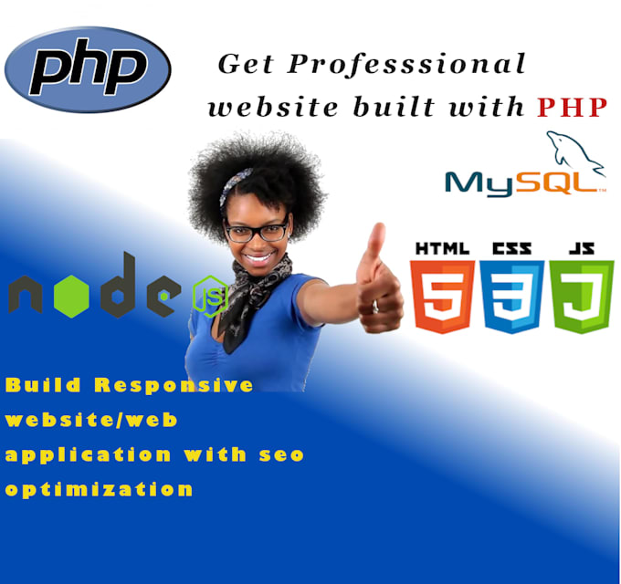 Create a professional responsive website using larvel php by ...