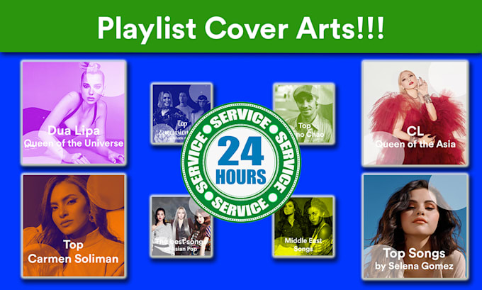 Design a custom playlist cover art for your spotify by Whoberto | Fiverr