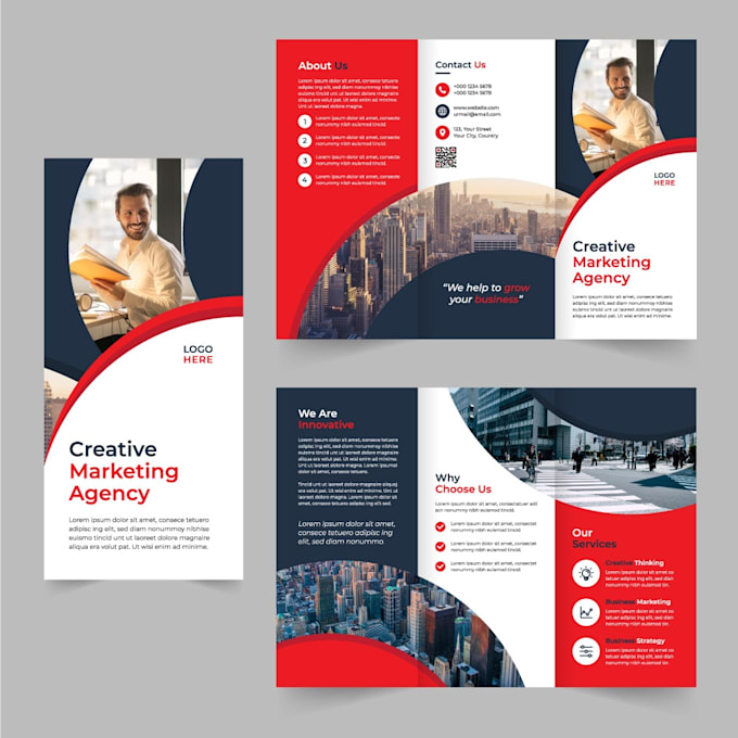 Design a great brochure for your company by Roytariq | Fiverr