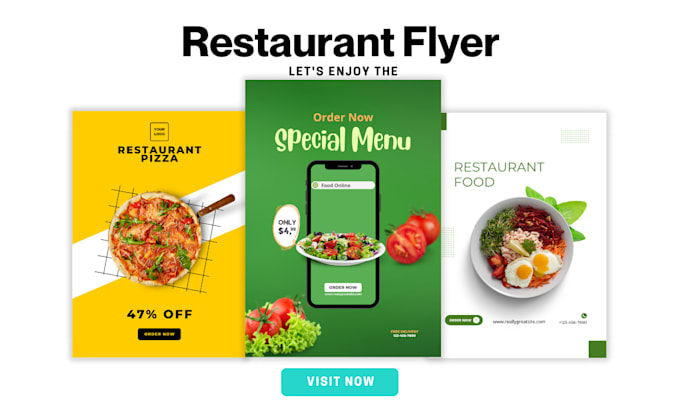 Design cafe and restaurant flyer by Sherikhalik | Fiverr