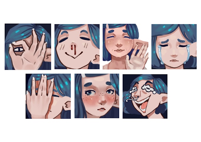 Paint emotes for you by Trixx_a | Fiverr