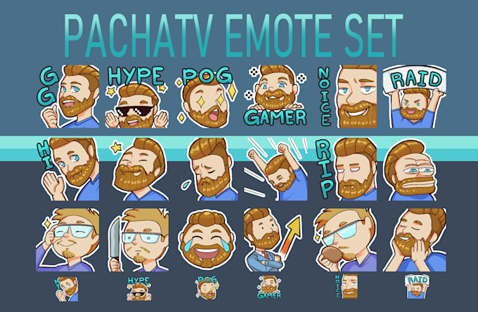 Do emotes for your channel by Aquasaturn | Fiverr