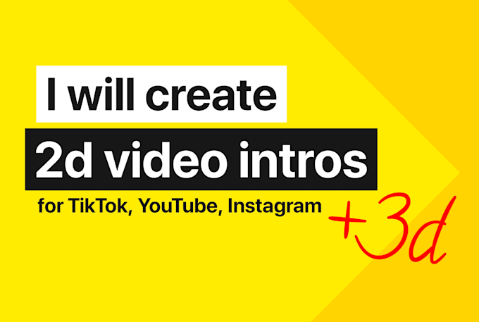 Create a 2d and 3d intros by Joshcourt | Fiverr