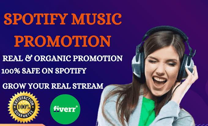 Do organic spotify music promotion and marketing,spotify ads ...