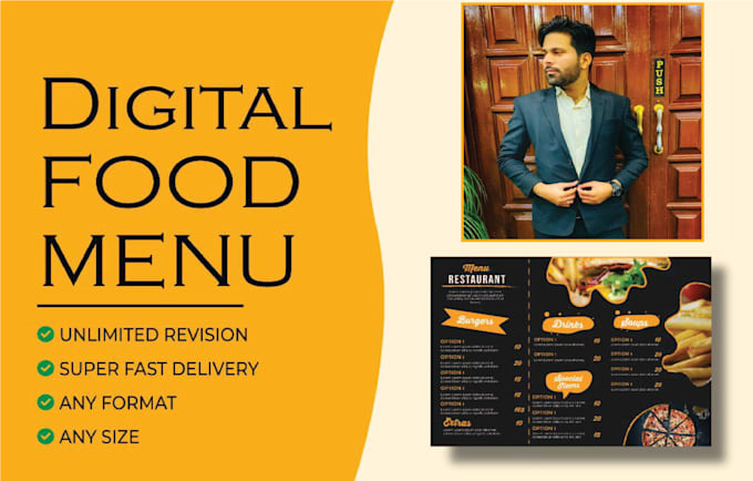 Design attractive restaurant menu cards, bar, and menu flyer expert by ...