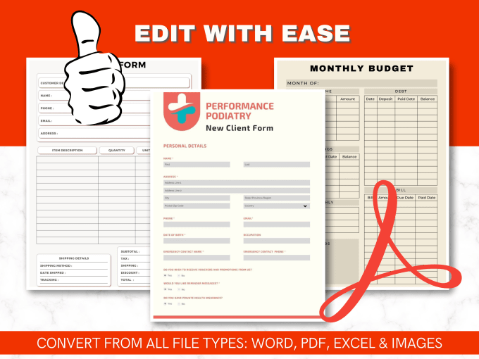Convert into fillable pdf form using adobe acrobat pro by ...
