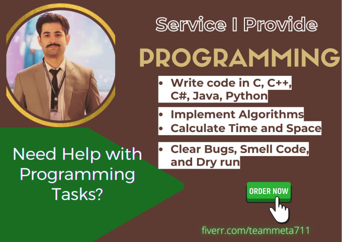 Do C Cpp Csharp Java And Python Programming Tasks By Teammeta711 Fiverr