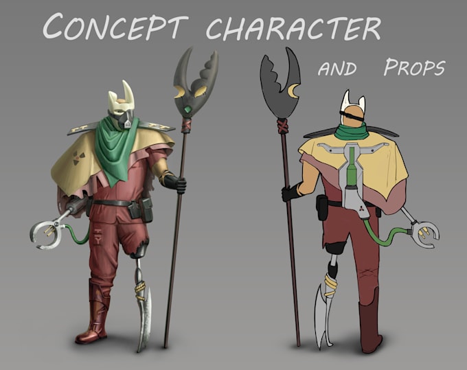 Create character design, game objects, props by Yurapetruk | Fiverr