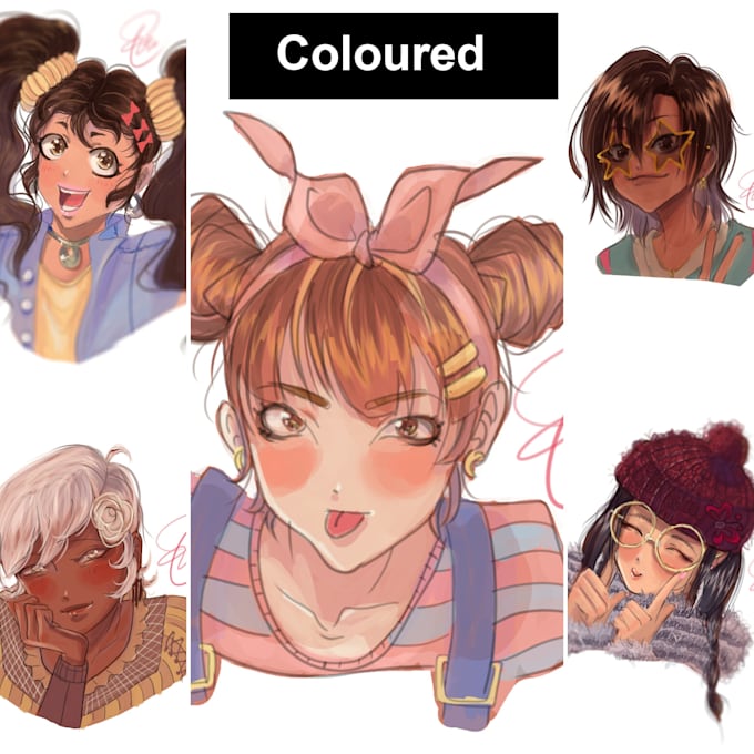 Draw professional anime illustrations by Rusoom_rose | Fiverr