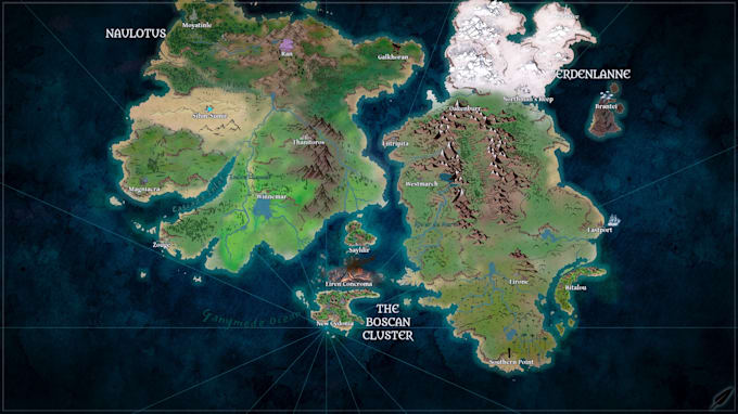 Make a wonderdraft style map for you by Penanegra | Fiverr