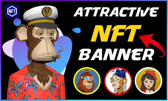 Design unique eye catching nft banner, twitter, crypto and discord ...