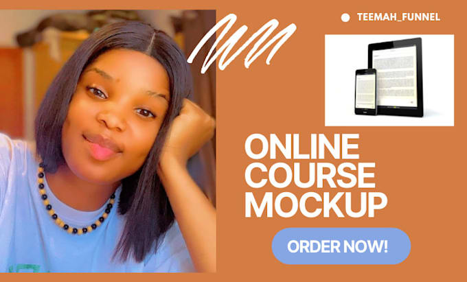 Design online course mockup bundle, ebook cover, online course mockup ...