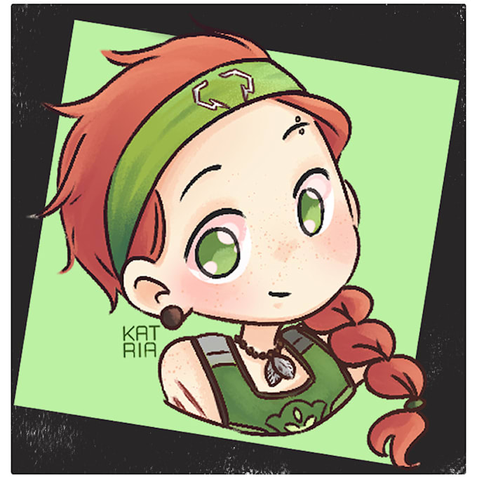 Draw cute 2d illustrations in my style by Mallowsprout | Fiverr