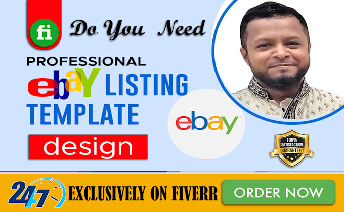 Create responsive ebay listing template,ebay template design by ...