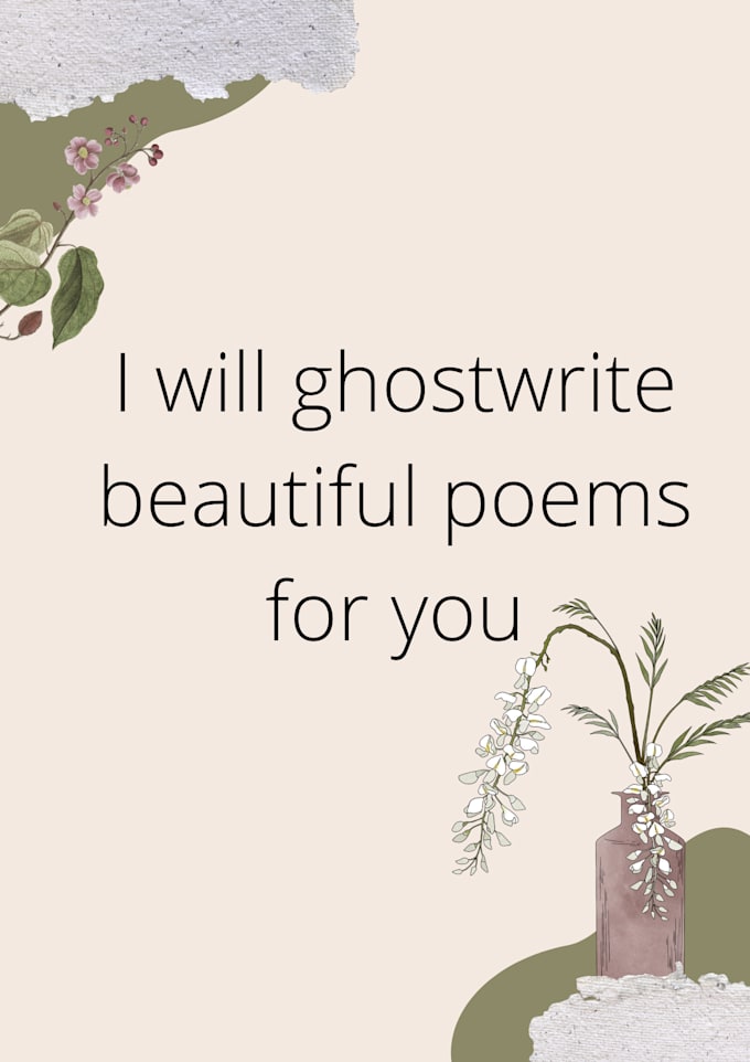 Write beautiful poems for you by Bidisha2 | Fiverr